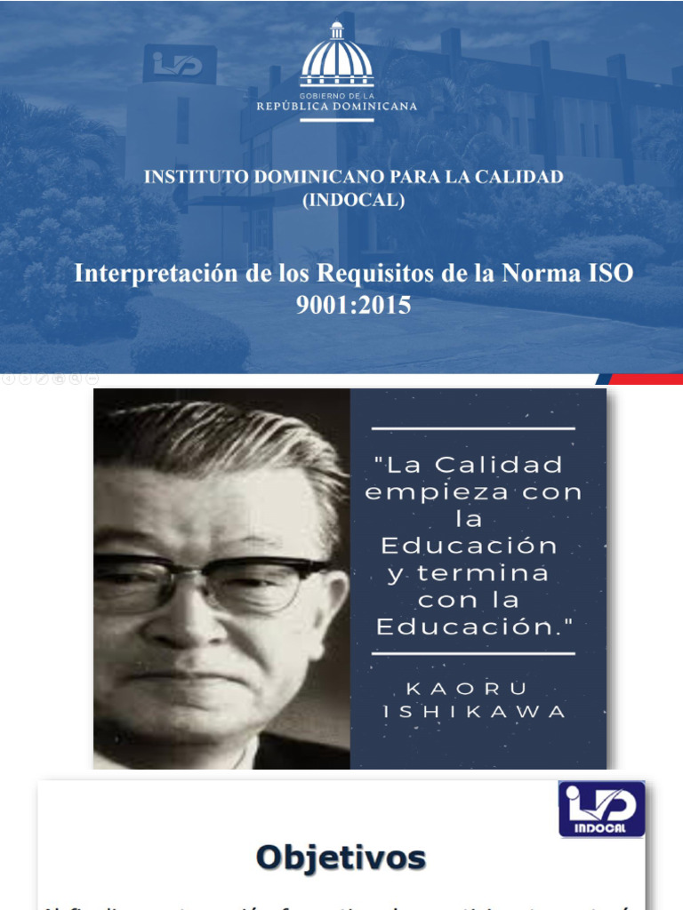 INDOCAL ISO 9001-2015 Interpretación Taller | PDF | Negocios | Informática