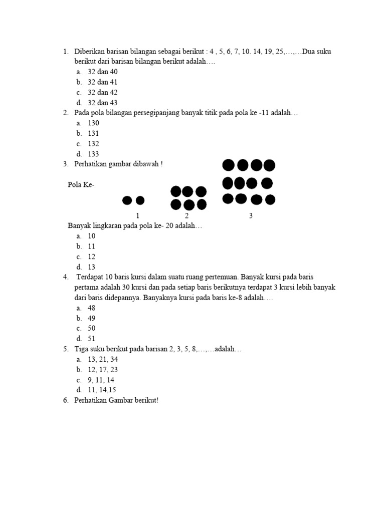 Soal Pas MTK Kelas 8 | PDF