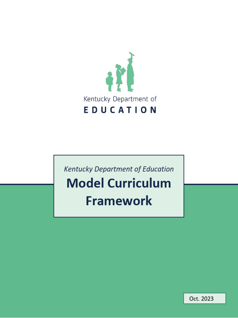 Model Curriculum Framework | PDF