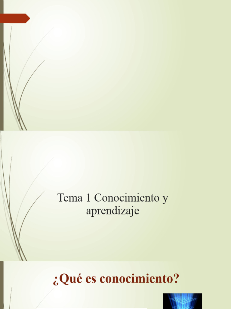 Conocimiento y Aprendizaje | PDF | Aprendizaje | Conocimiento