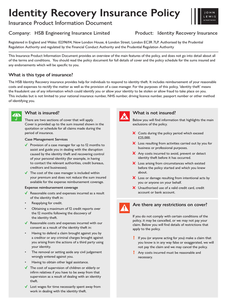 Ipid Id Theft 6981450 | PDF | Finance & Money Management | Law