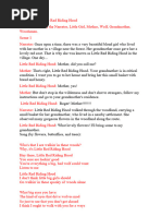 Roald Dahl - Poem - Little Red Riding Hood | PDF