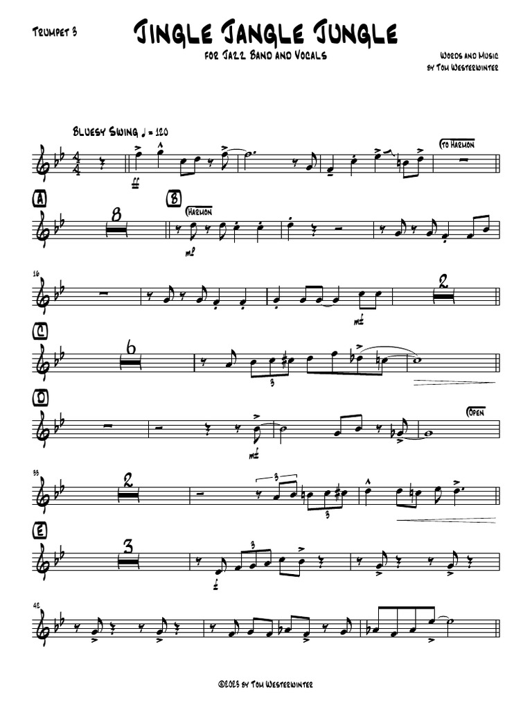 Jazz Band Sheet Music | PDF | Jazz | American Popular Music