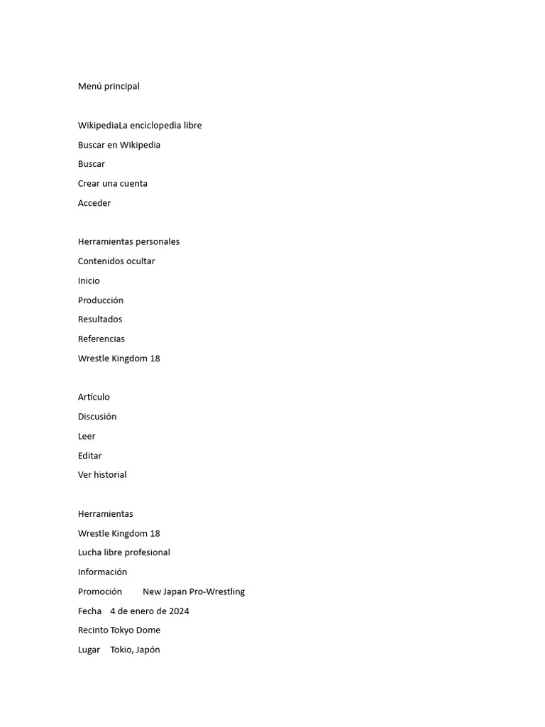 Menú Principal | PDF