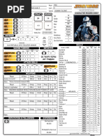Star Wars d20 Fillable Character Sheet | PDF | Gaming | Role Playing Games