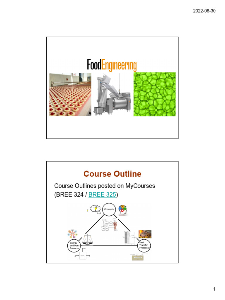 Intro to Food Process Engineering | PDF | Technology & Engineering