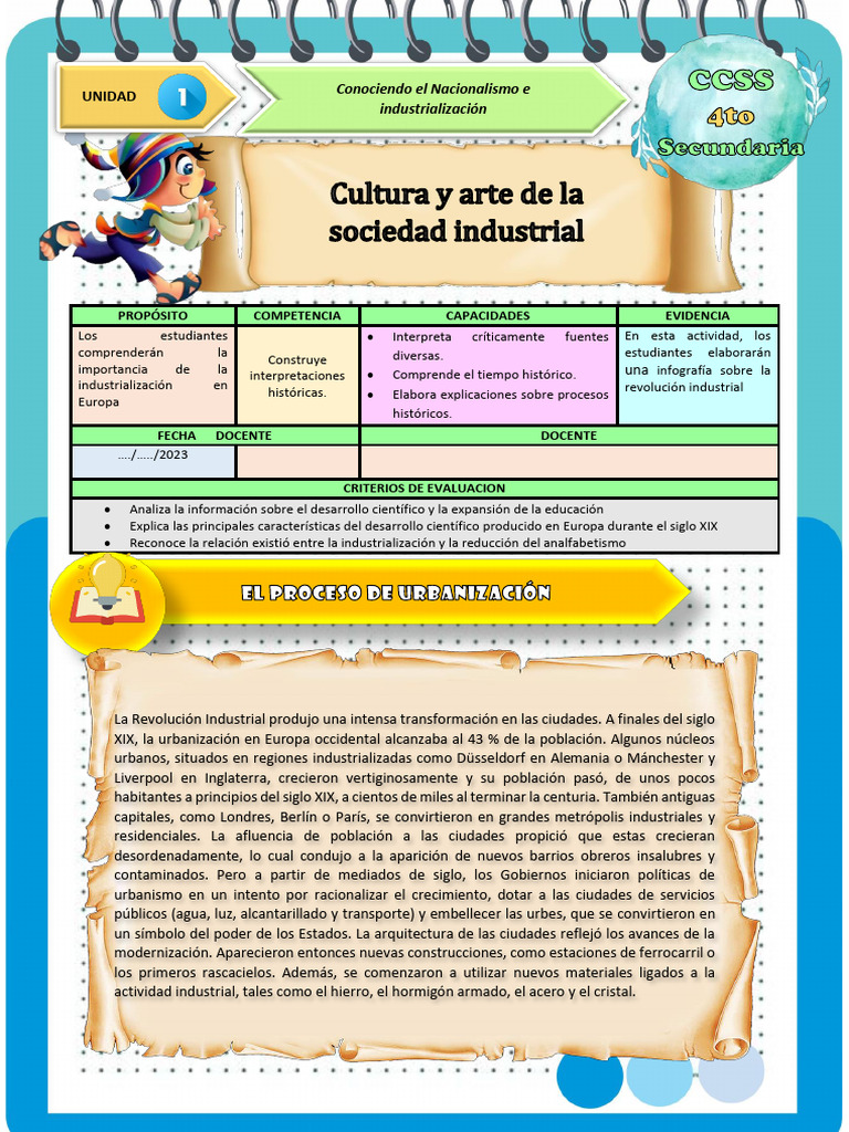 Ficha de Actividad CCSS 4°-Semana 4 | PDF | Ciencias sociales | Arte