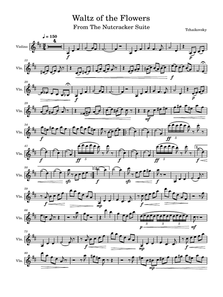 Tchaikovsky's Nutcracker: Waltz of Flowers | PDF