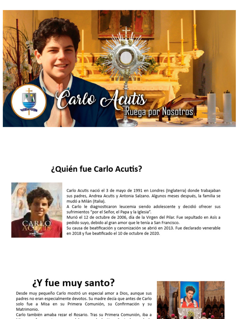 Bio Carlo Acutis | PDF