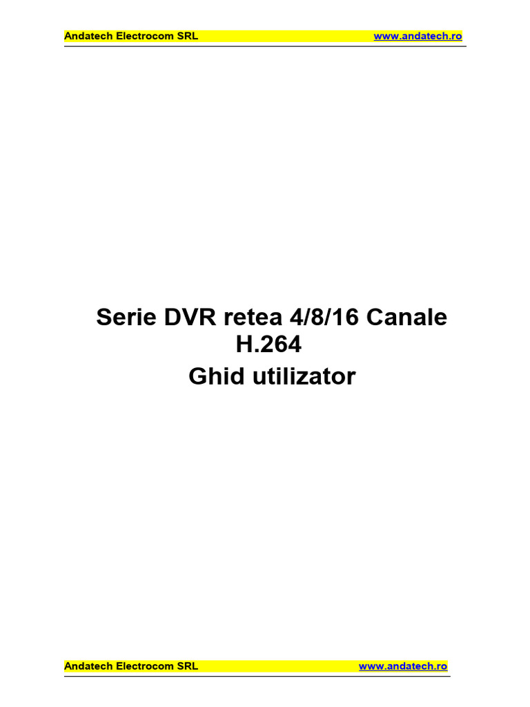 Manual Rek-4 Rek-8 Rek-16 Romana | PDF