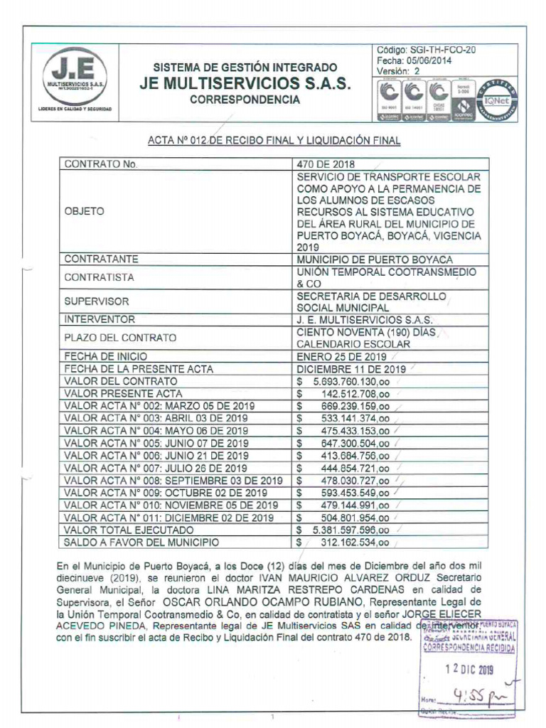Estudio Previo Puerto Boyaca | PDF