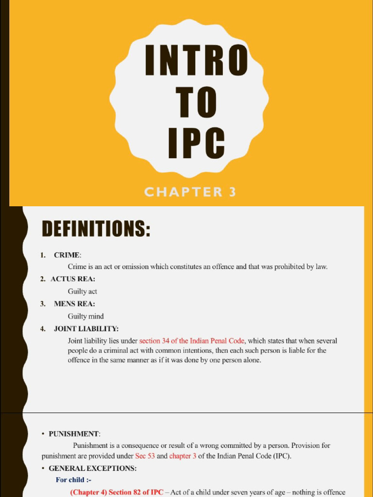 Chapter 3 (IPC) | PDF