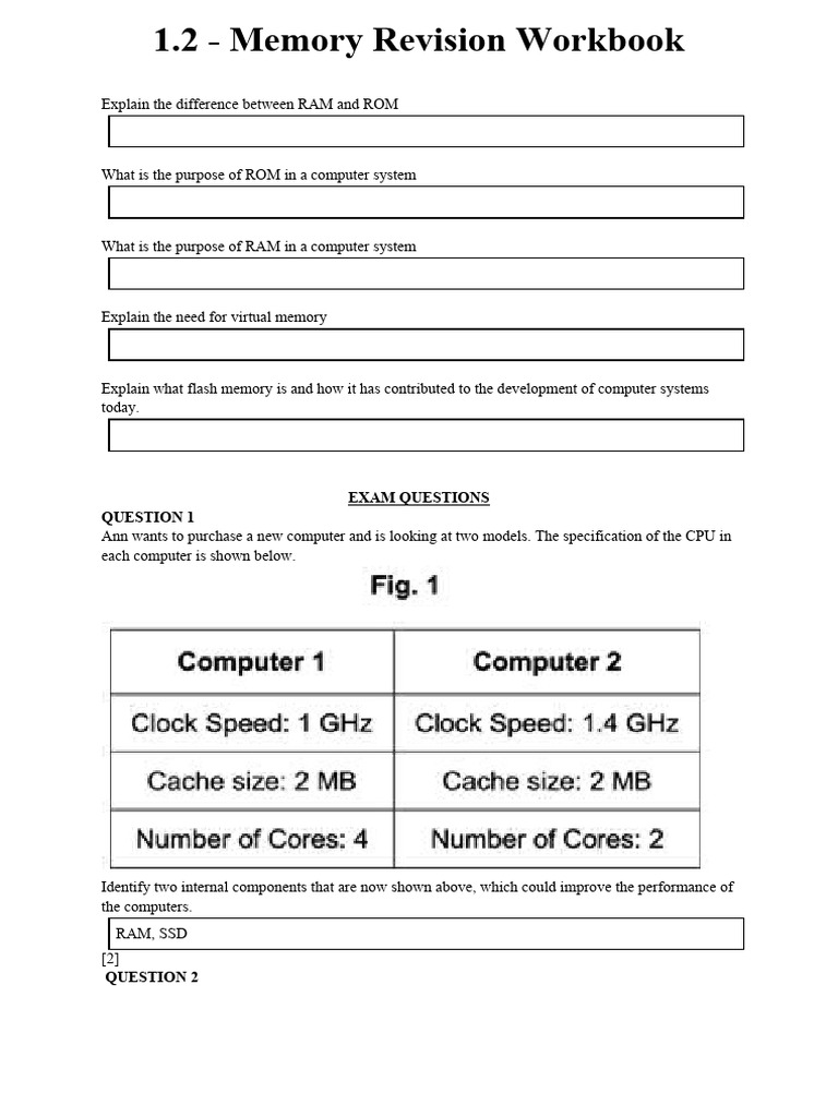 1.2 - Memory Revision Workbook | PDF