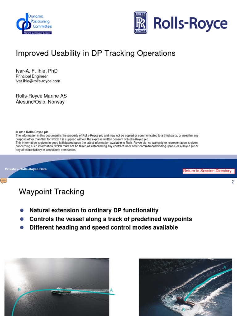 Improved Usability in DP Tracking Operations | PDF
