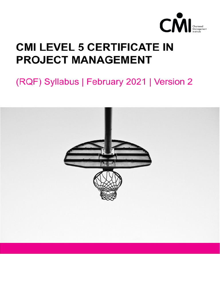 Level-5-Project-Management-Syllabus-V2 FEB 2021 | PDF
