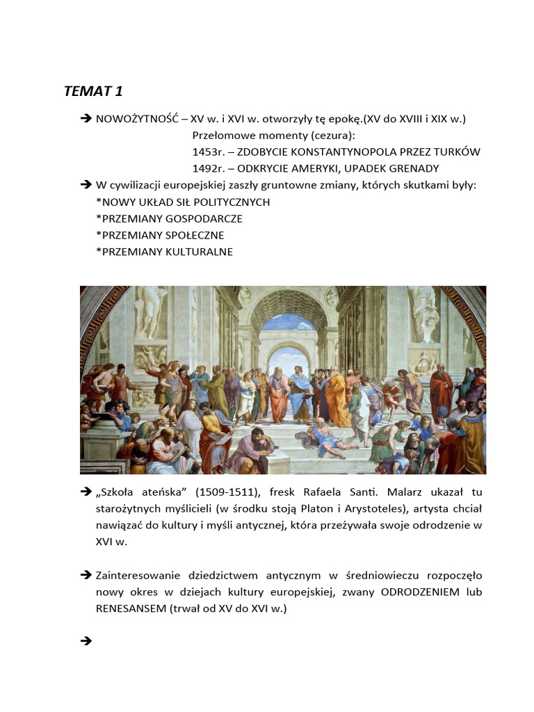 historia - temat 1 | PDF