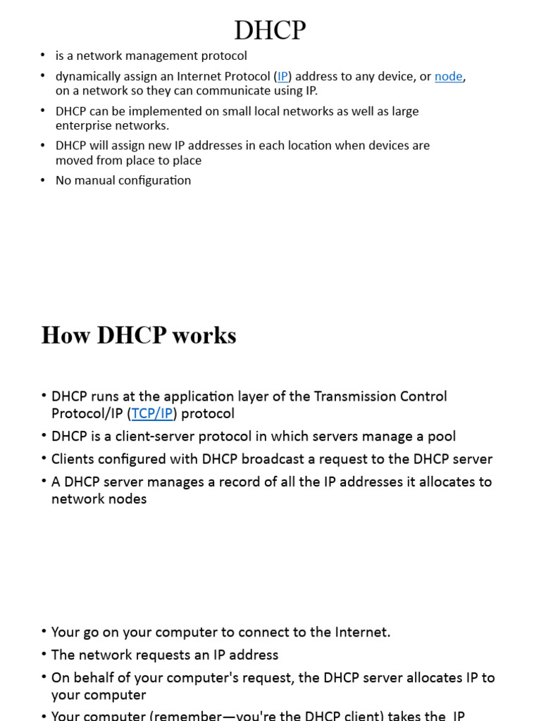 Chapter 7 DHCP | PDF | Domain Name System | Domain Name
