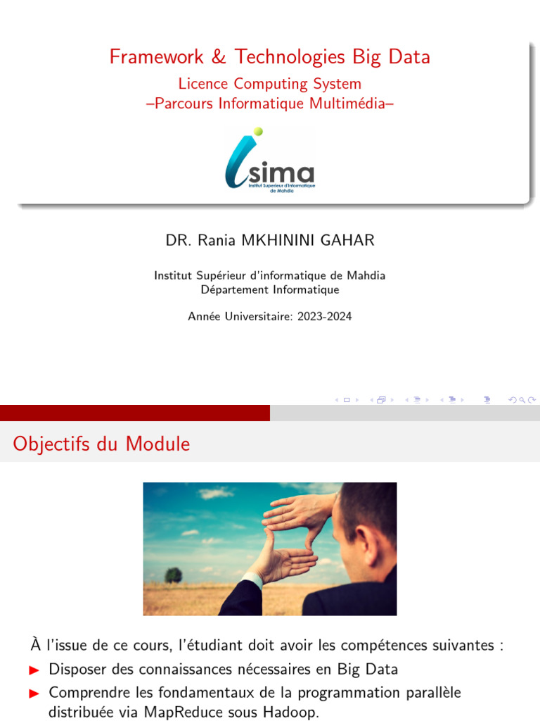 Frameworks Big Data Isima Cour | PDF | Apache Hadoop | MapReduce