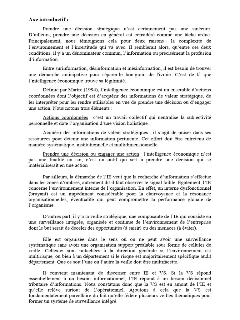 Axe Introductif IEVS | PDF
