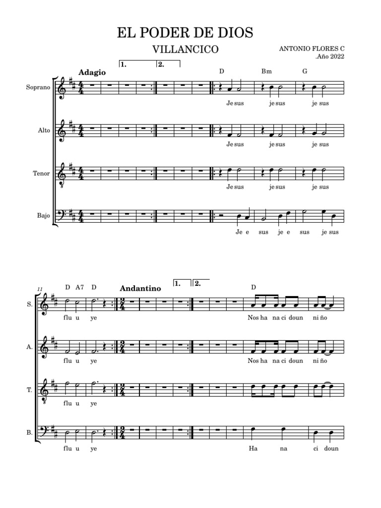 EL - PODER - DE - DIOS (Coro) | PDF