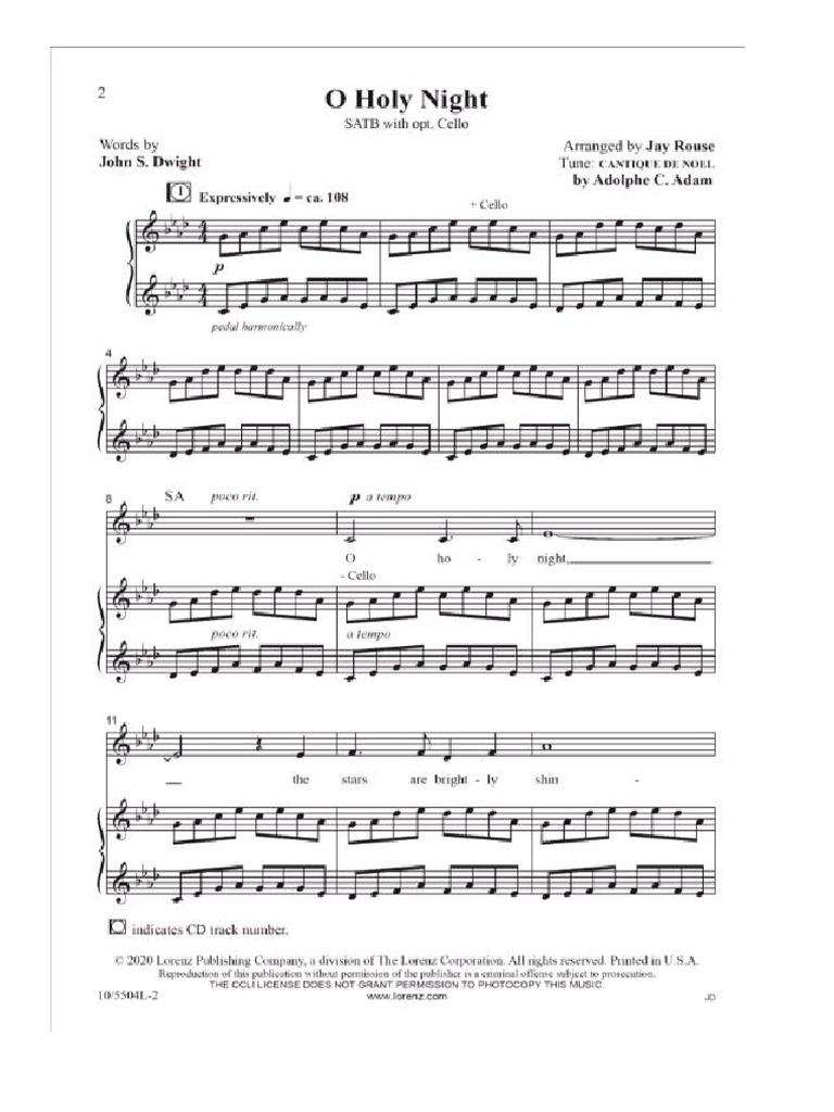 Oh HOLY NIGHT | PDF