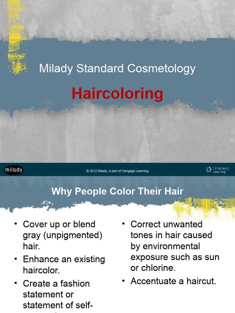 Cosmetology_haircoloring | PDF | Chemistry | Physical Sciences