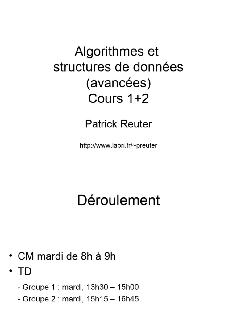 cours1_2 (1) | PDF | Structure de contrôle | Informatique