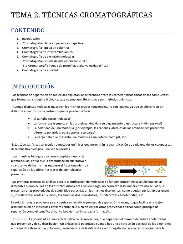 Técnicas Instrumentales Básicas | PDF | Polaridad química ...