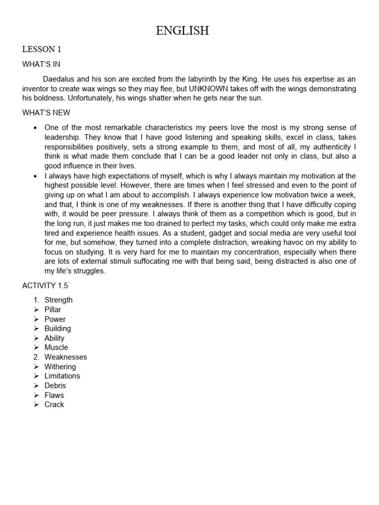 ENGLISH MODULE 3 QUARTER 1 Grade 10 | PDF