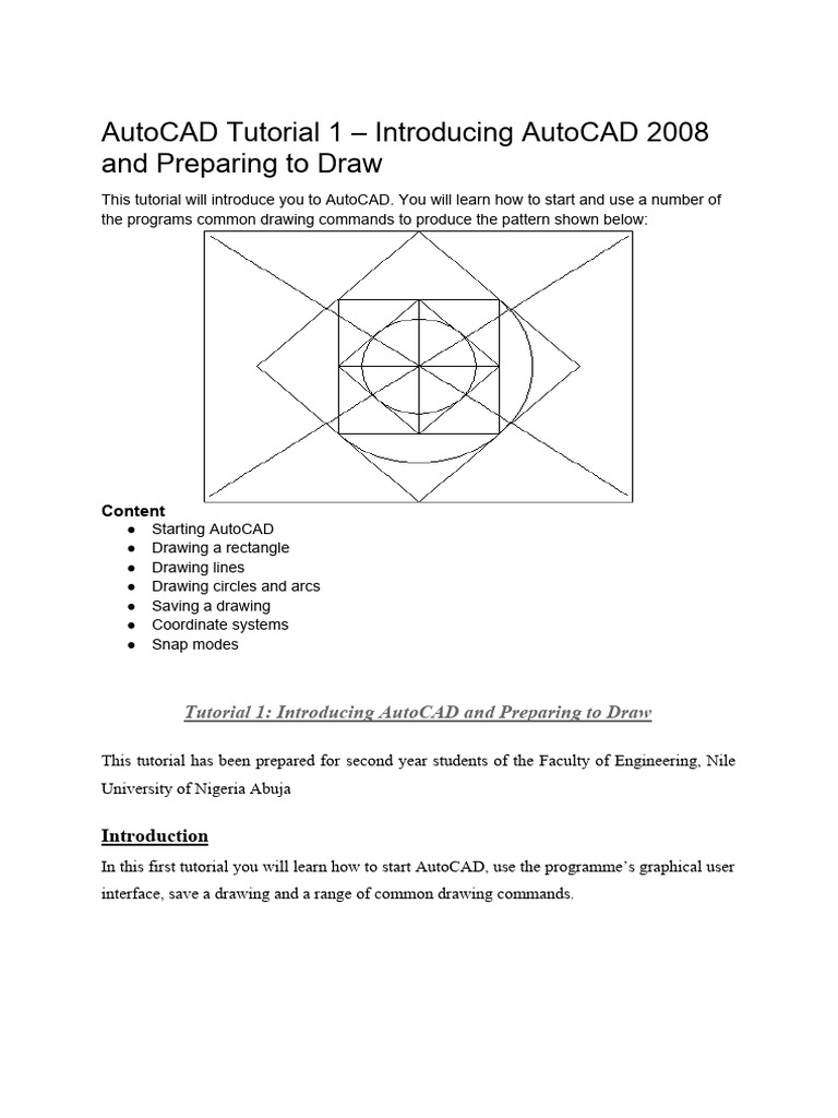 Tutorial 1 - CVA027 | PDF