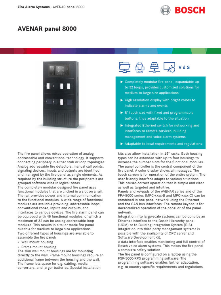 Fpa 8000 Panel | PDF