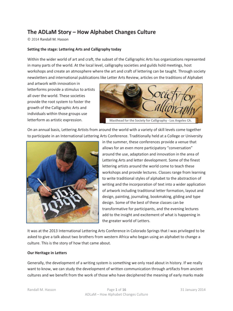 ADLaM How Alphabet Changes Culture | PDF