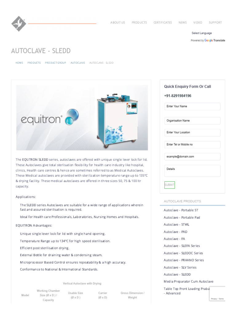 BROCHURE SLEDD Series Medica Instrument | PDF