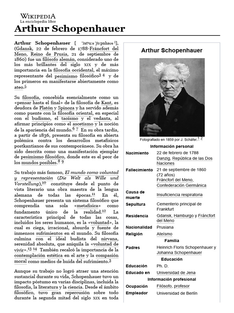 Arthur Schopenhauer | PDF | Arthur Schopenhauer | Immanuel Kant