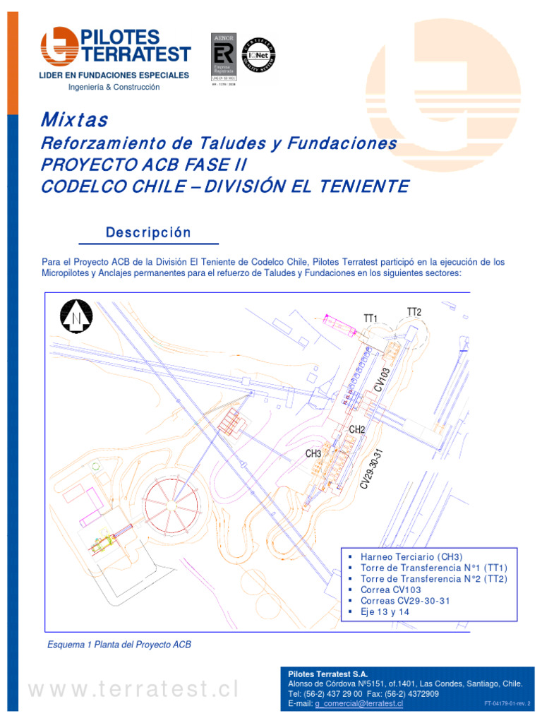 Pilotes (Terratest) - Obra Gruesa | PDF