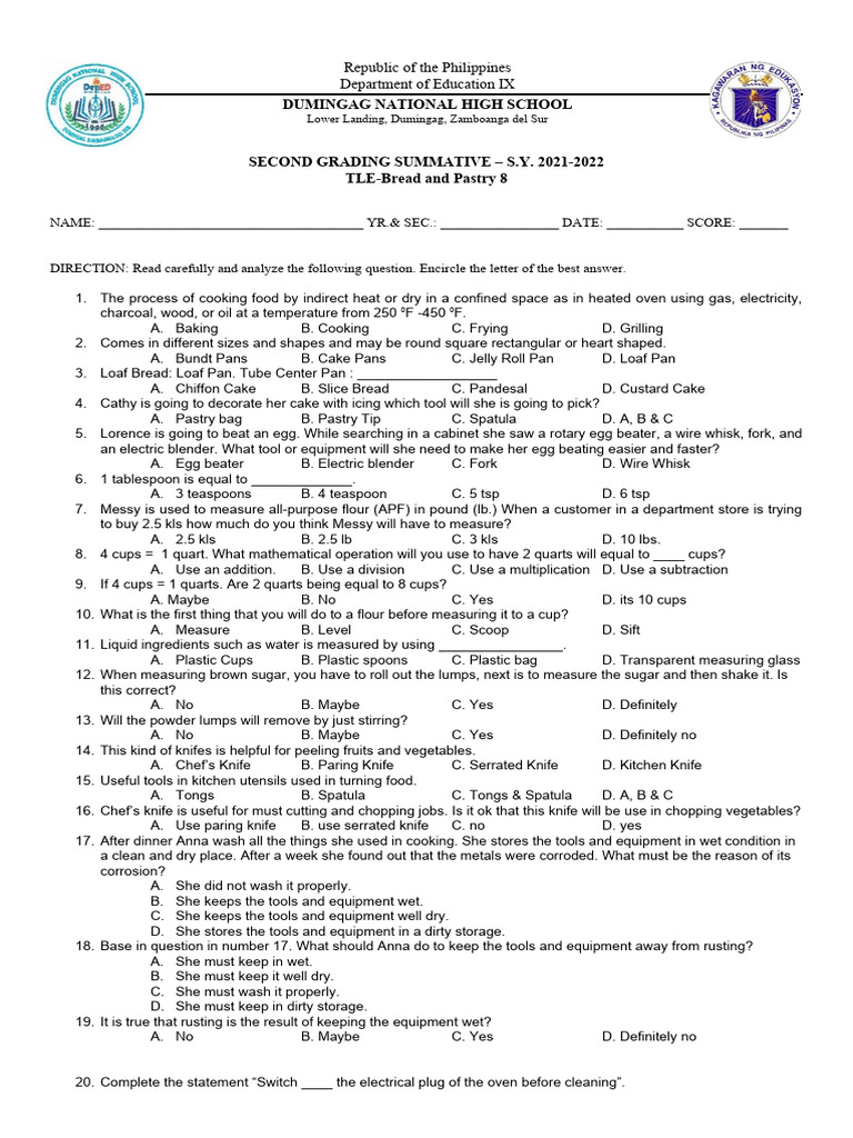 Horticulture 2019 2020 1st Exam | PDF