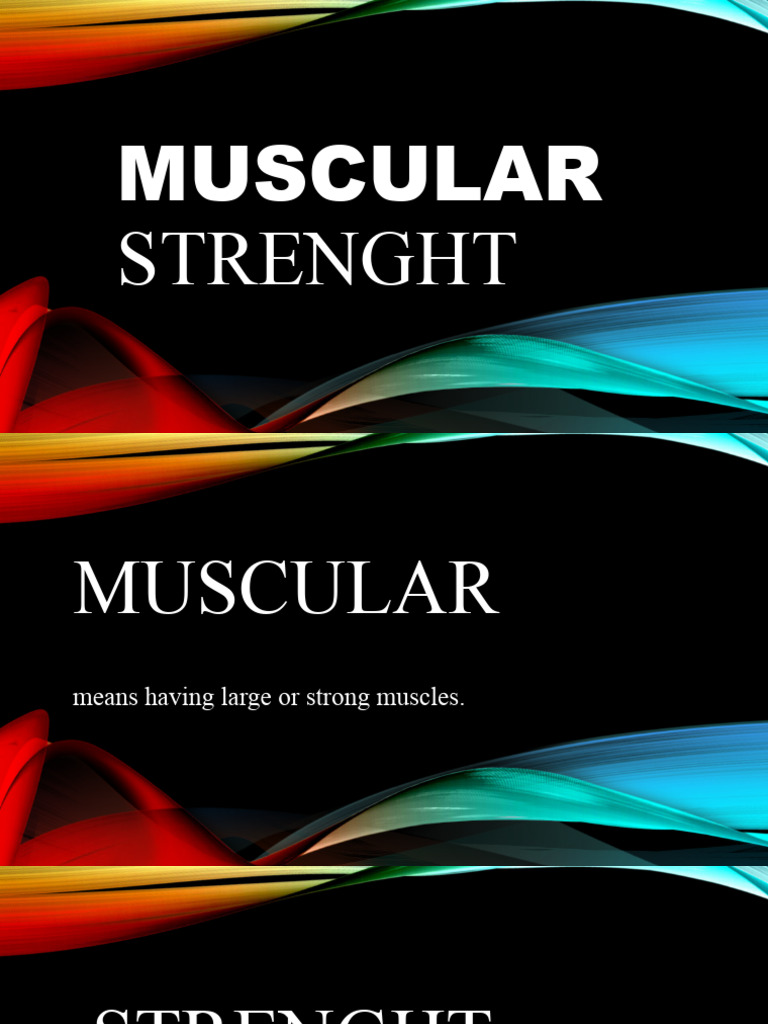 Muscular Strenght | Download Free PDF | Strength Training | Skeletal Muscle