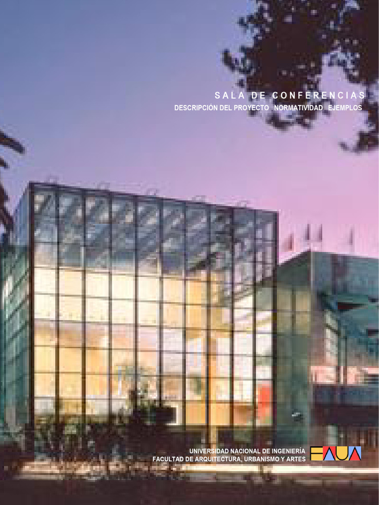 Primera Entrega Sala de Conferencias FAUA UNI | PDF | Micrófono | Ventilación (Arquitectura)