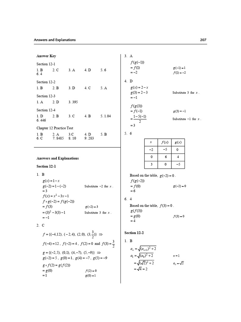 Composite, Recursion, and Exponential Functions | PDF