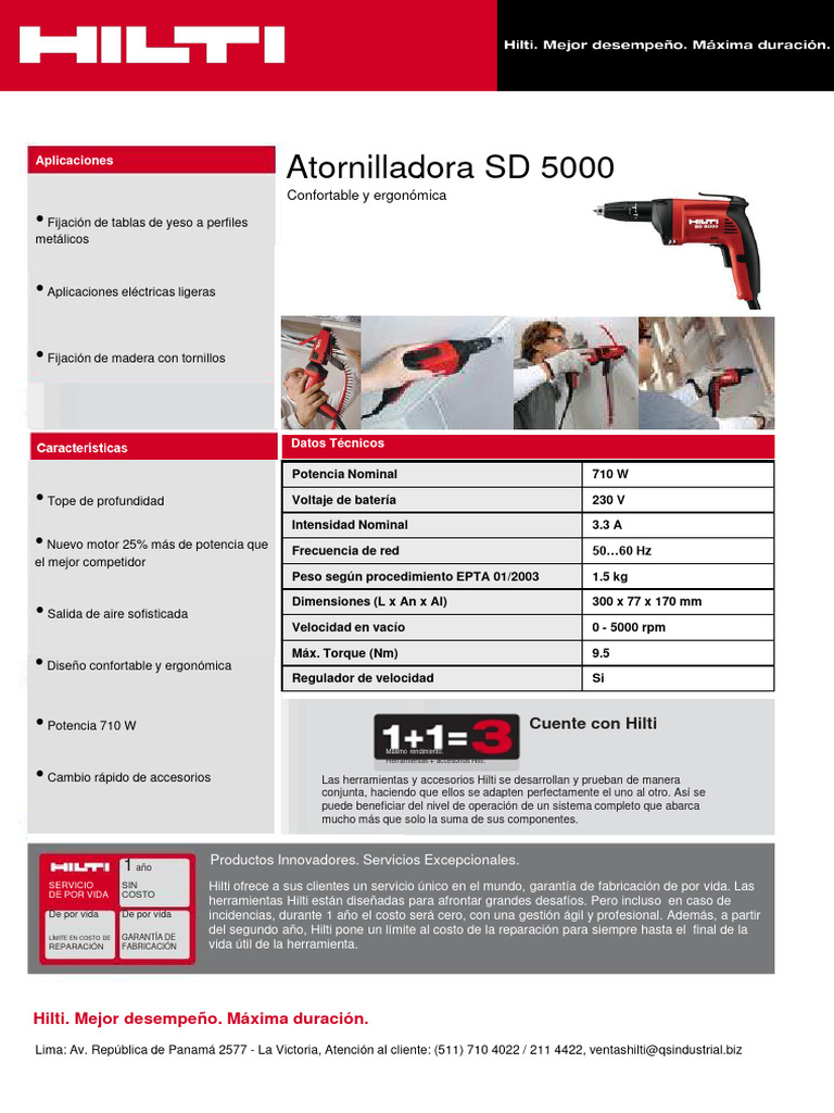 Ficha Tecnica SD 5000 | PDF
