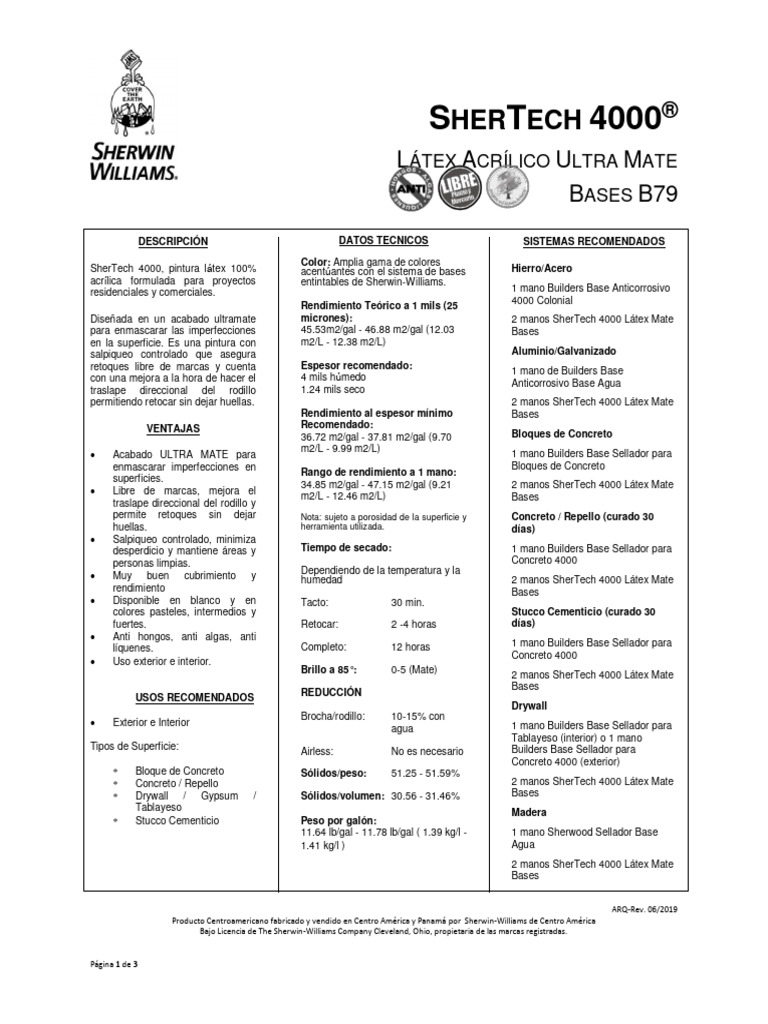 Ficha Técnica Shertech 4000 | PDF