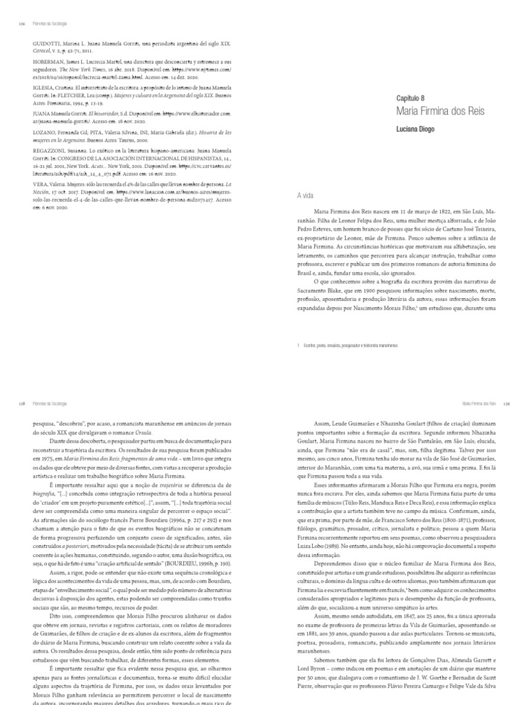 Maria Firmina Dos Reis | PDF