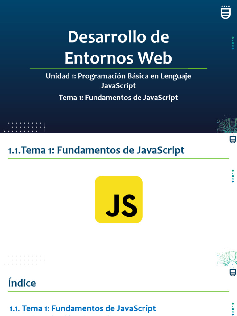 Fundamentos de Programación en JavaScript | PDF | Script Java | HTML