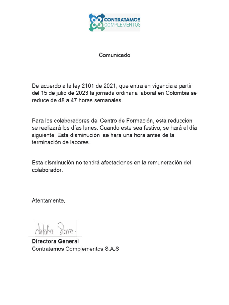 Comunicado EMPLEADOS | PDF