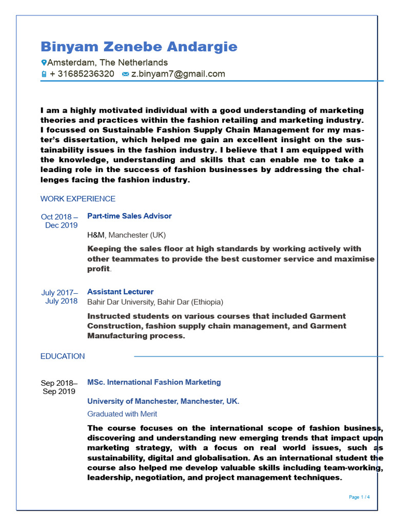 Binyam Zenebe Andargie CV 08-15-2021 | PDF