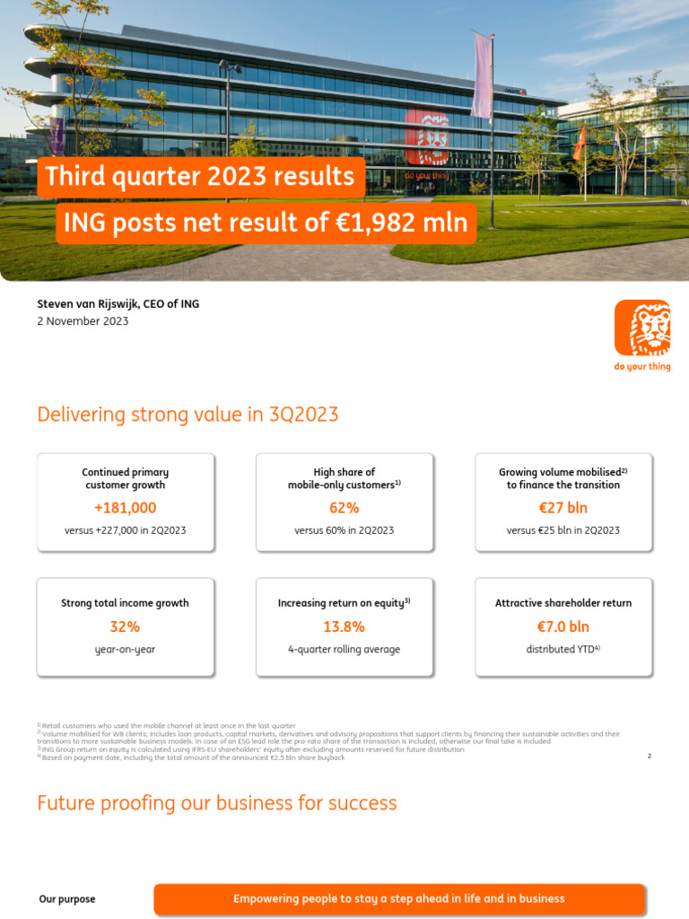 ING Results Presentation 3Q2023 | PDF