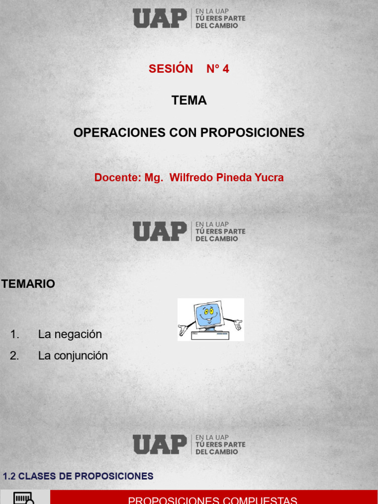 Sesion 4 Proposiciones Compuestas | PDF