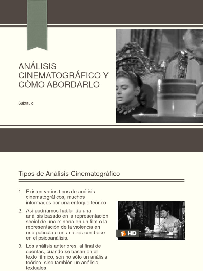 Análisis Cinematográfico y Cómo Abordarlo | PDF | Narrativa