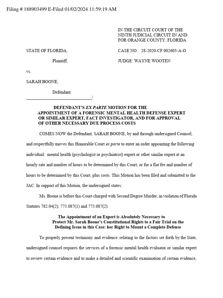 Sarah Boone Docs | PDF | Common Law | Legal Procedure