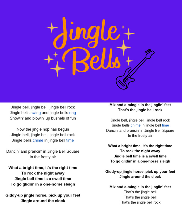 Jingle Bell, Jingle Bell, Jingle Bell Rock Jingle Bells Swing and ...